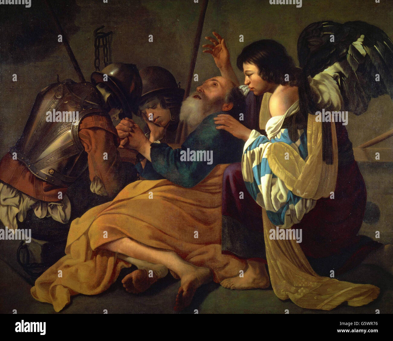 Hendrick Terbrugghen (follower of) - The Liberation of St. Peter Stock ...
