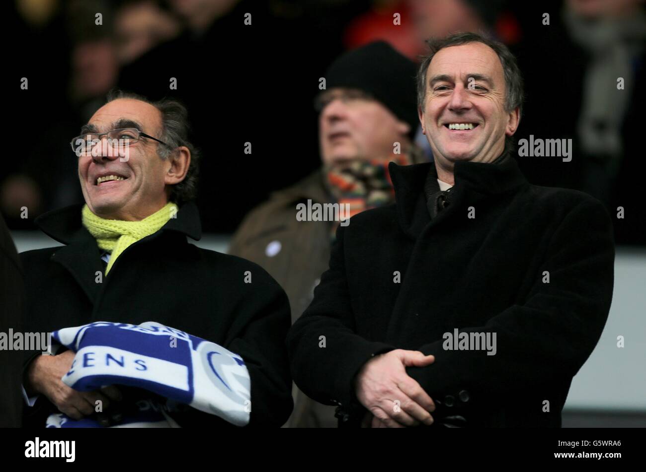Actor, comedian and broadcaster Angus Deayton in the stands Stock Photo ...