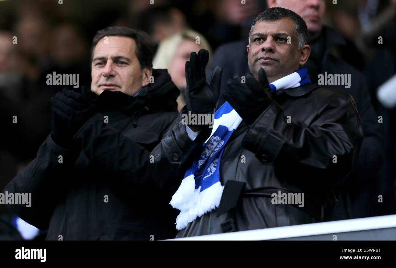 Queens park rangers owner tony fernandes in the stands hi-res stock ...