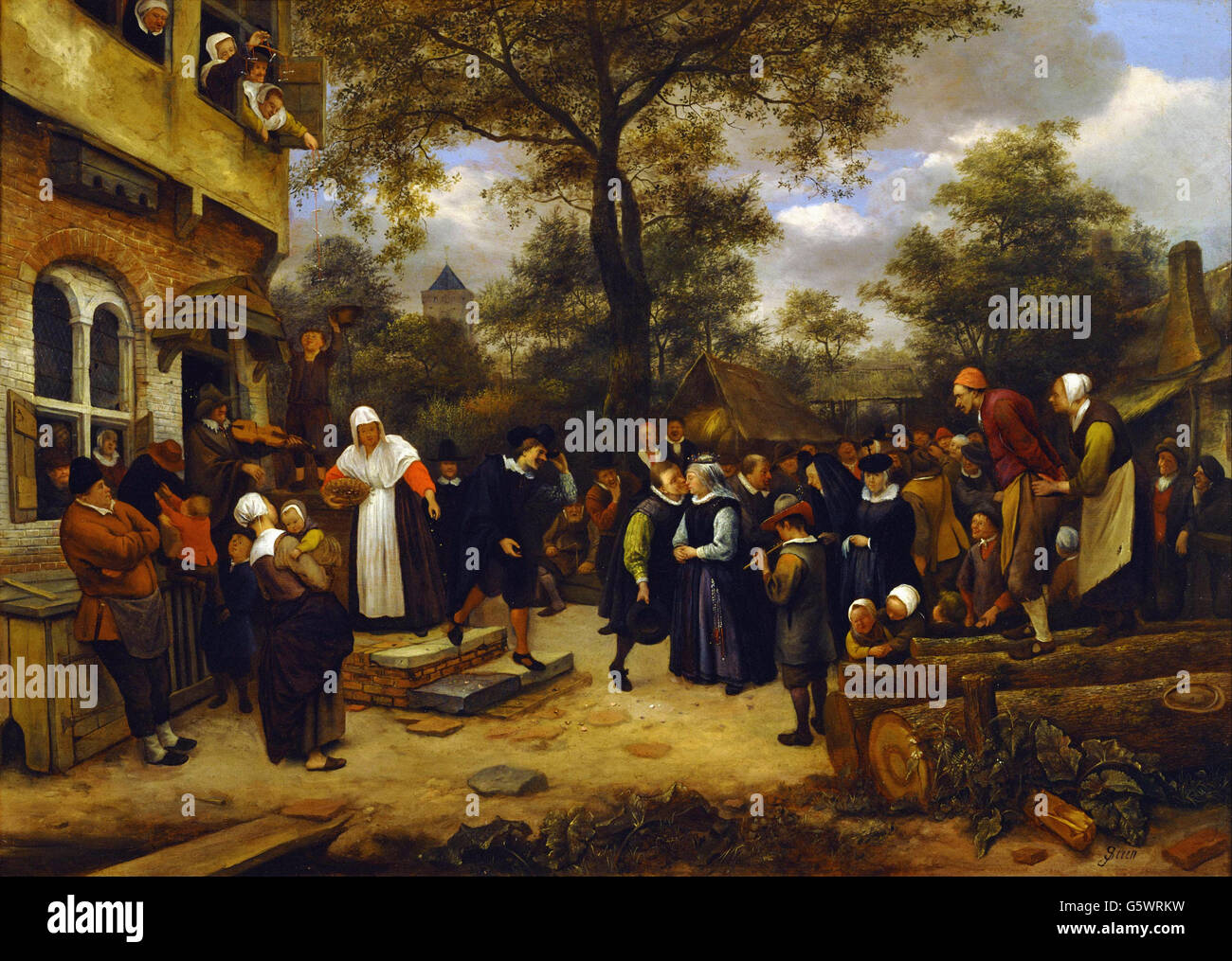 Jan Steen - Village Wedding Stock Photo - Alamy