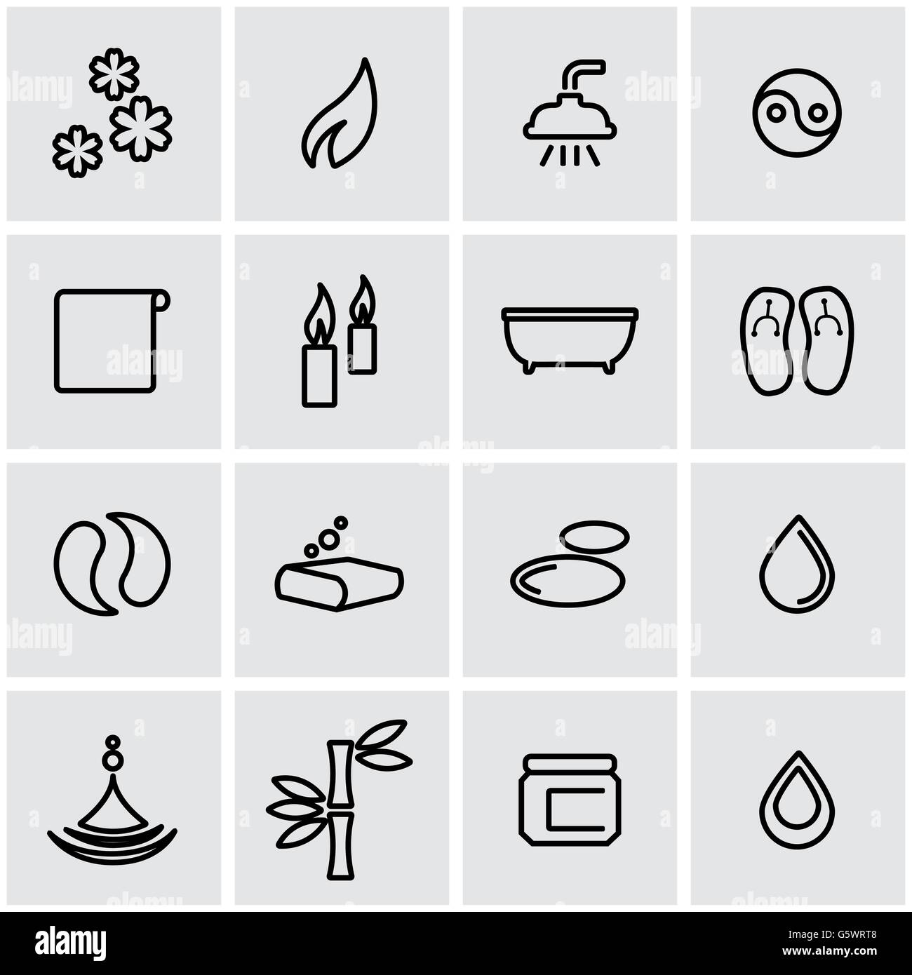 Skin icon outline vector Stock Vector Images - Alamy