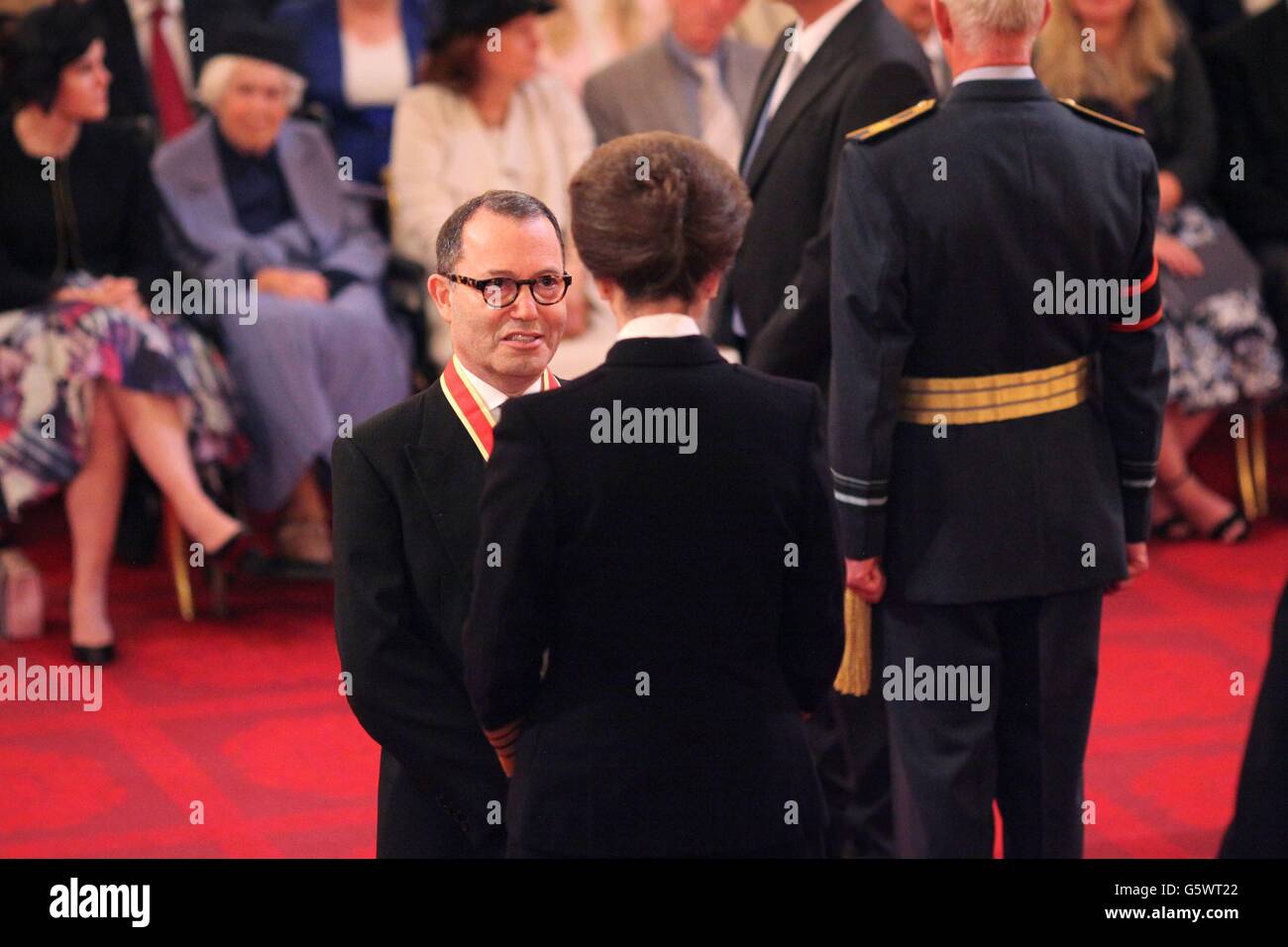 Sir Colin Callender is made a Knight Bachelor by the Princess Royal ...