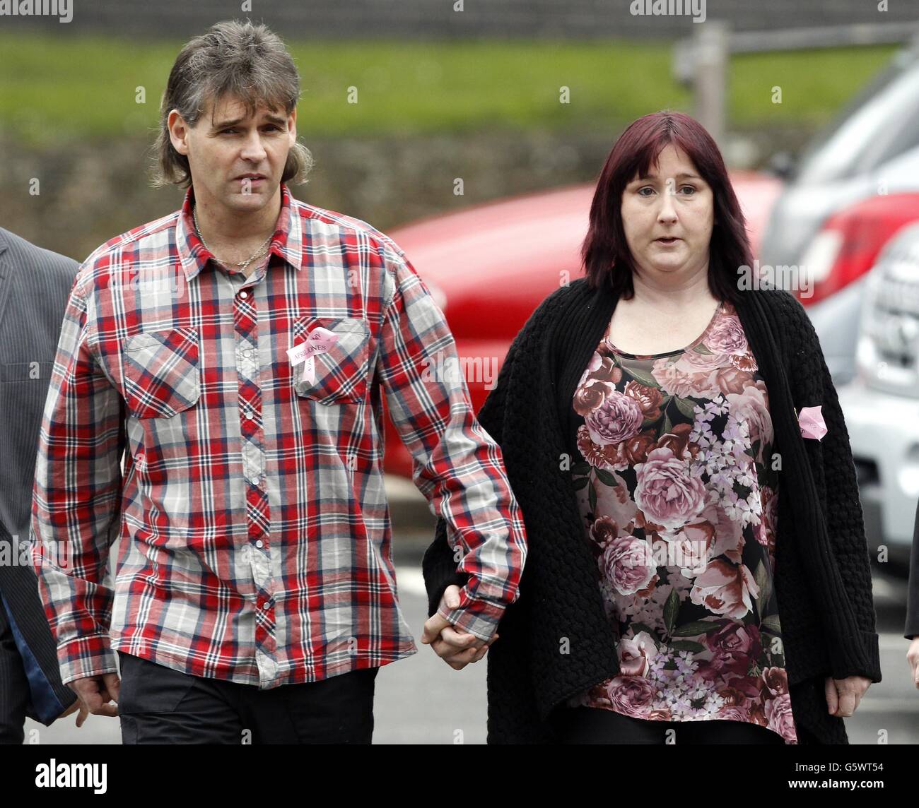 Paul and Coral Jones parents April Jones arrive at Mold Crown Court ...