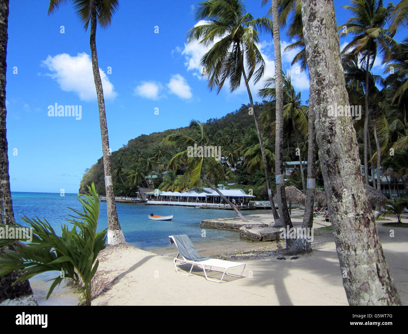 Marigot Bay in Saint Lucia Stock Photo - Alamy