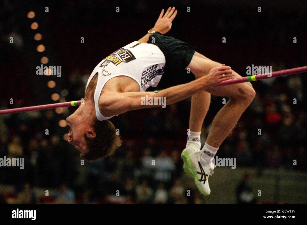 Athletics - Birmingham. Steve Smith, GB, high jump Stock Photo - Alamy