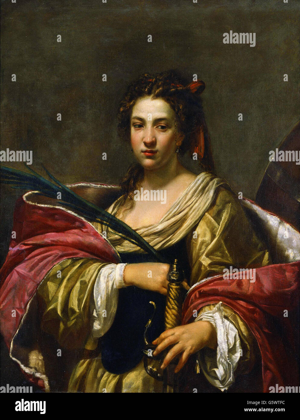 Simon Vouet - St. Catherine Stock Photo - Alamy