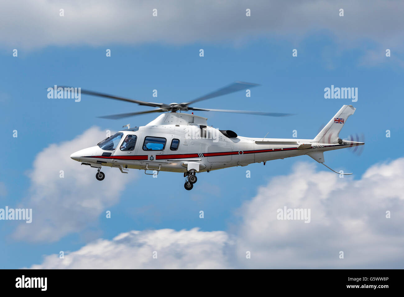 Royal Air Force (RAF) AgustaWestland AW-109E Helicopter ZR322 from No ...
