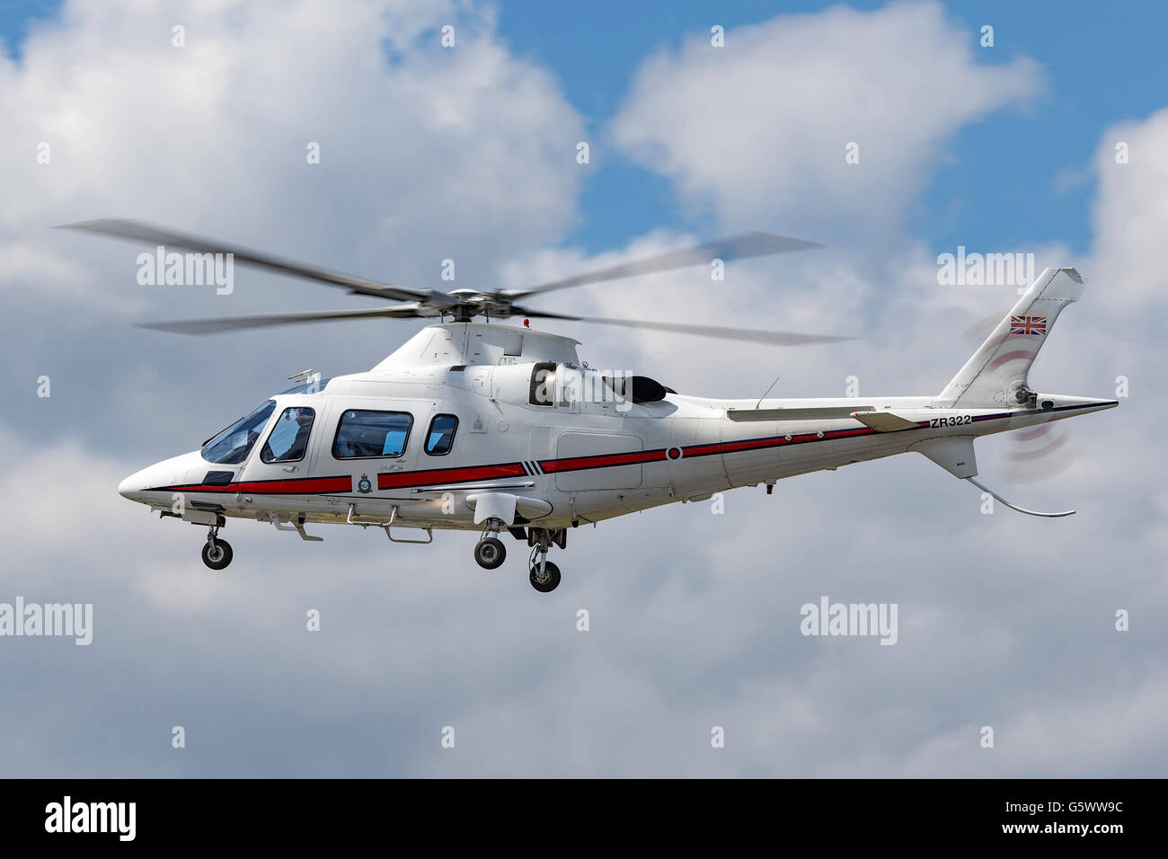 Royal Air Force (RAF) AgustaWestland AW-109E Helicopter ZR322 from No ...