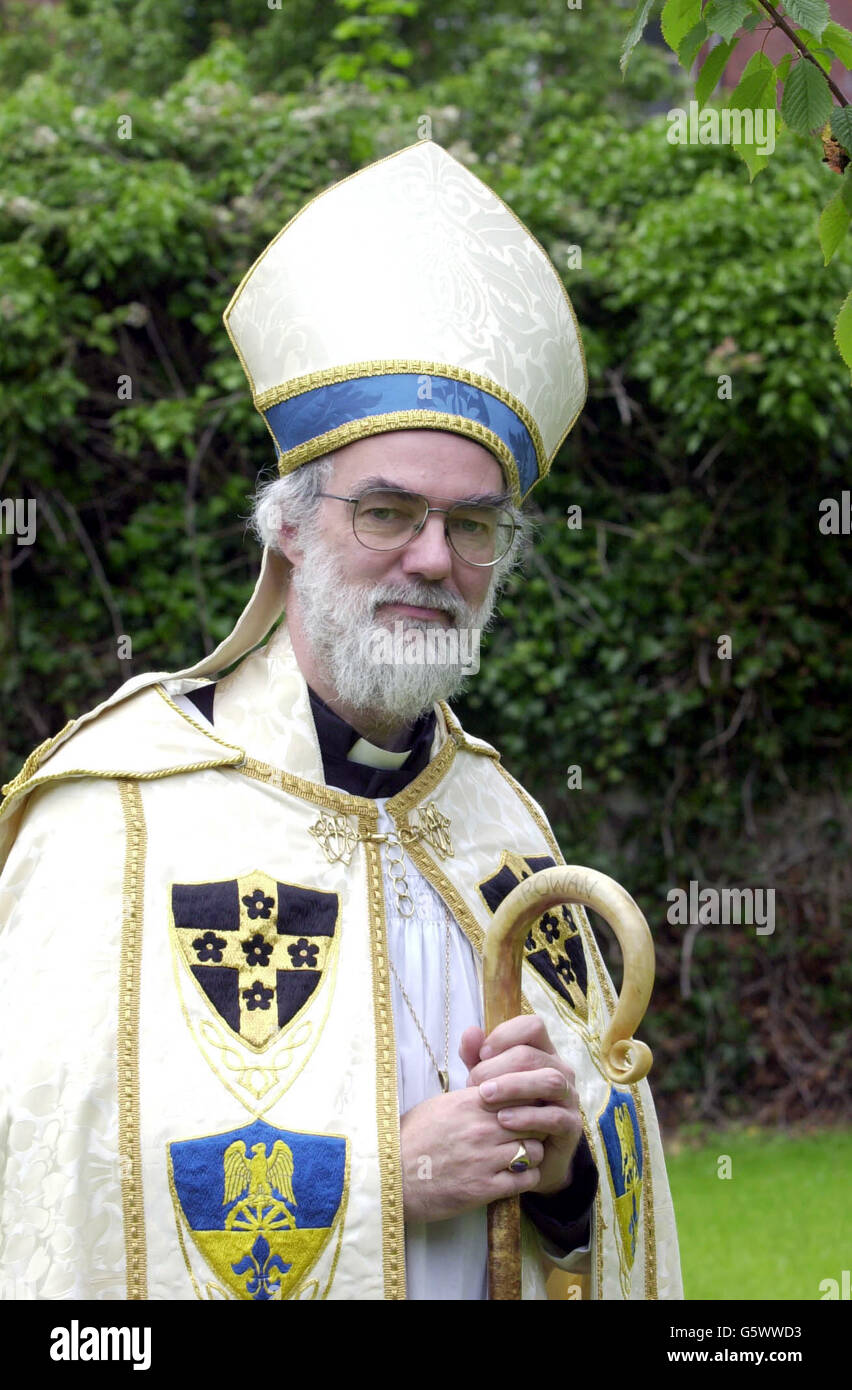 Rowan Williams, the Archbishop of Wales, at his Newport home. 23/07/02 ...