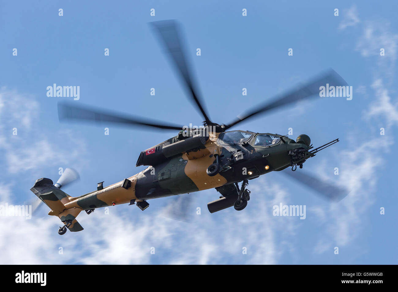 Turkish Army (Türk Kara Kuvvetleri) TAI (AgustaWestland) T129 Attack ...