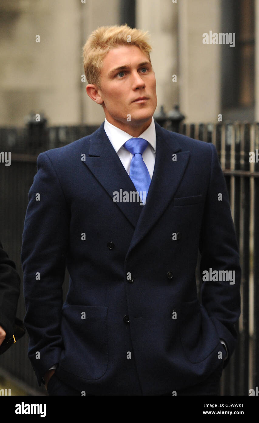 Former Surrey captain Rory Hamilton-Brown arrives at the Westminster ...