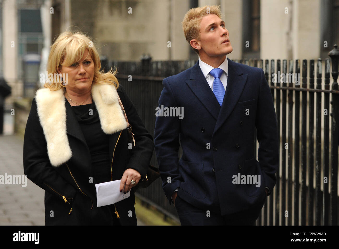 Former Surrey captain Rory Hamilton-Brown arrives with an unidentified ...