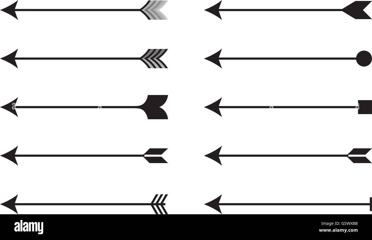 Arrows icon set Stock Vector Image & Art - Alamy