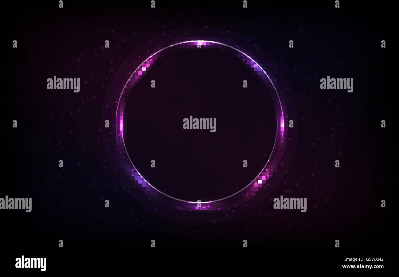 Round shiny frame background with light bursts Stock Vector Image & Art ...