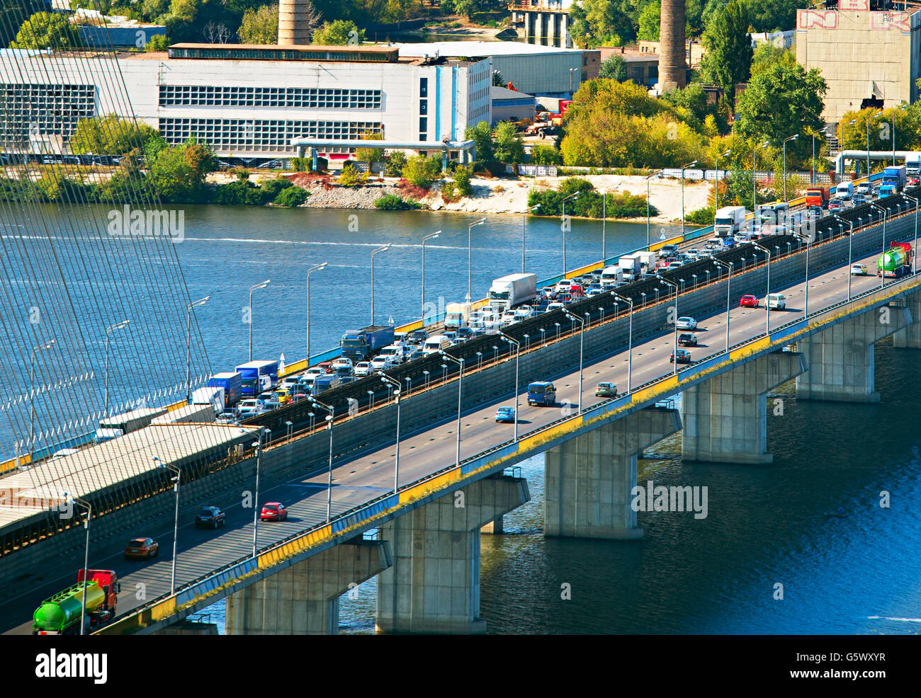 Ukraine bridge, kyiv, aerial view hi-res stock photography and images ...