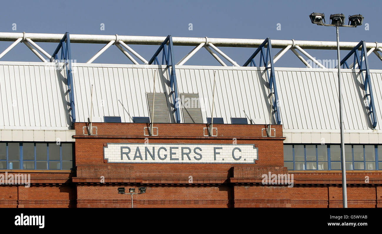 Soccer ibrox stadium views hi-res stock photography and images - Alamy