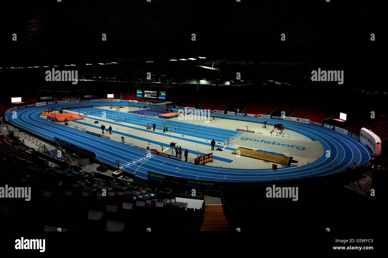 A general view of the track at the scandinavium arena hi-res stock ...
