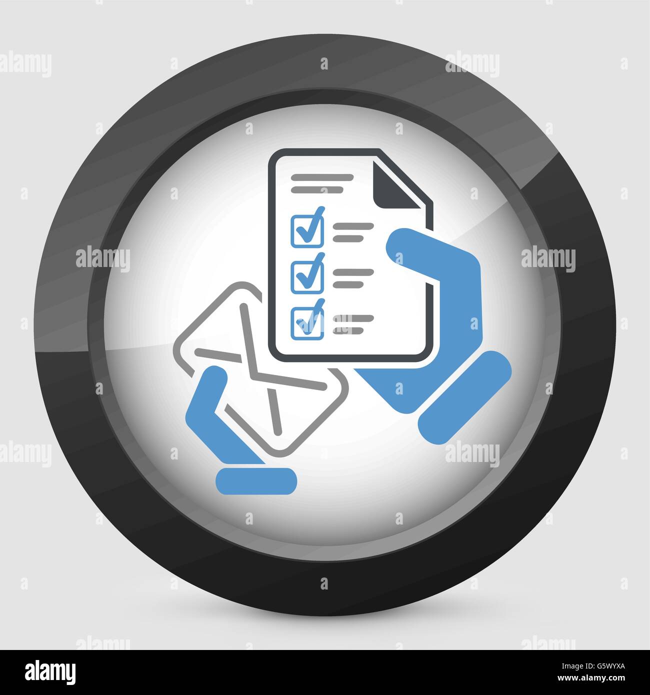 Mail with a questionnaire Stock Vector Image & Art - Alamy