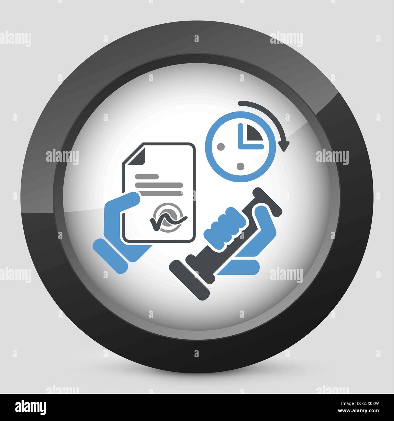 Time official document Stock Vector Images - Alamy