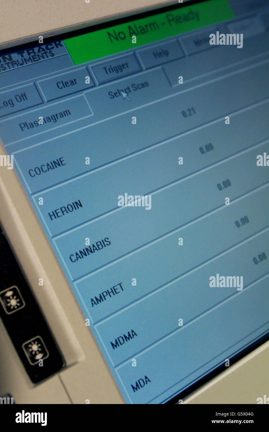 The srceen of the ion test machine hi-res stock photography and images ...