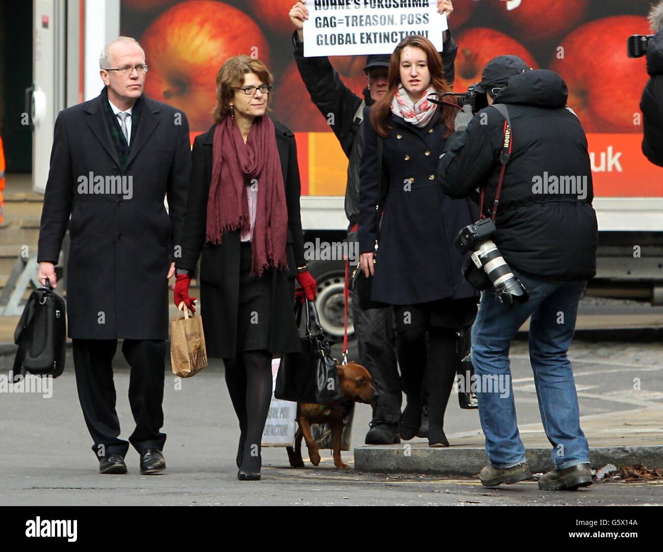 Former wife of disgraced MP Chris Huhne, Vicky Pryce, arriving at ...