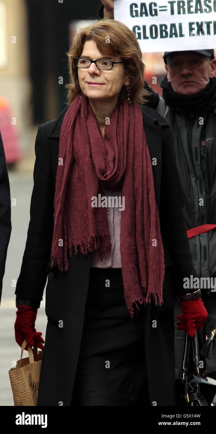 Former wife of disgraced MP Chris Huhne, Vicky Pryce, arriving at ...
