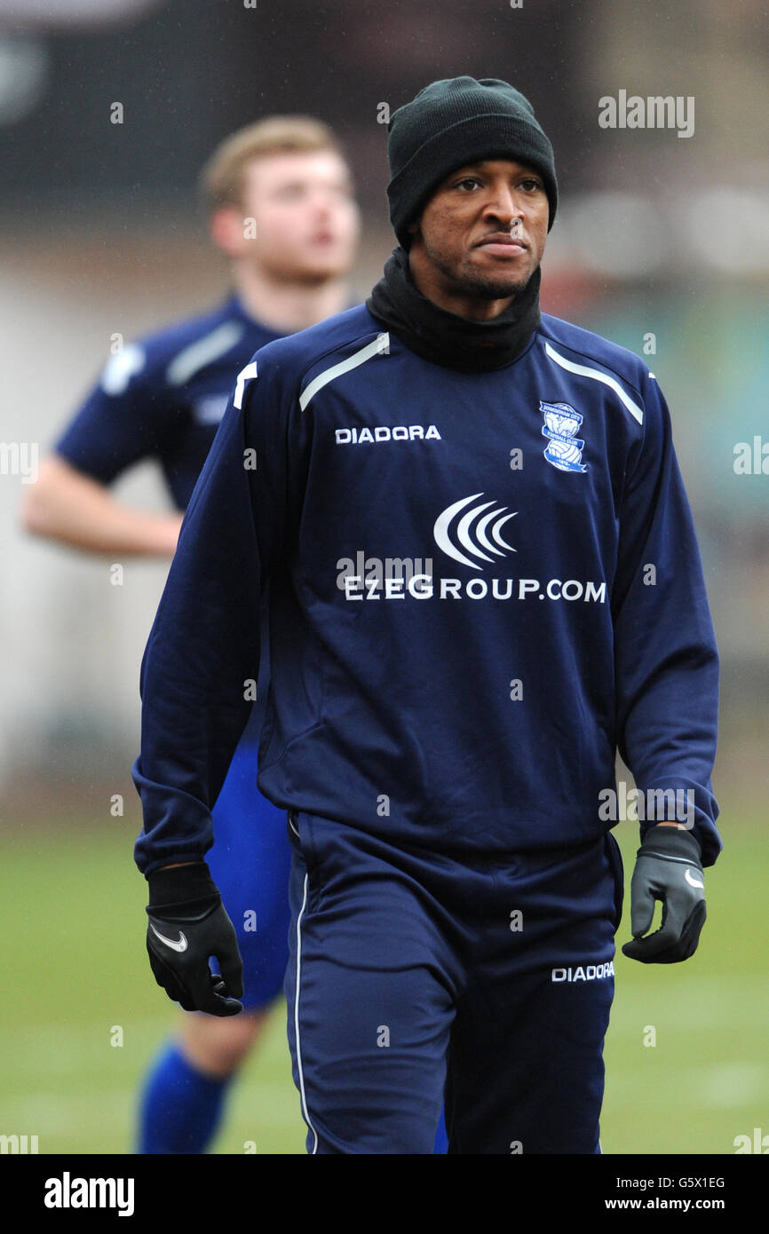 Birmingham citys wesley thomas warm up hi-res stock photography and ...