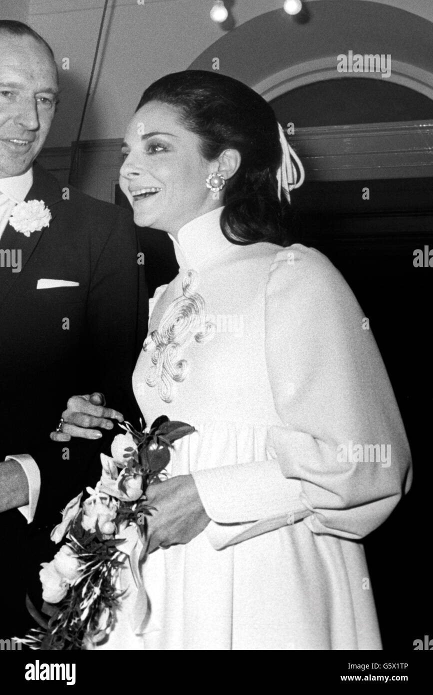 Wedding of Lord Harlech and Pamela Colin - Mayfair, London Stock Photo ...