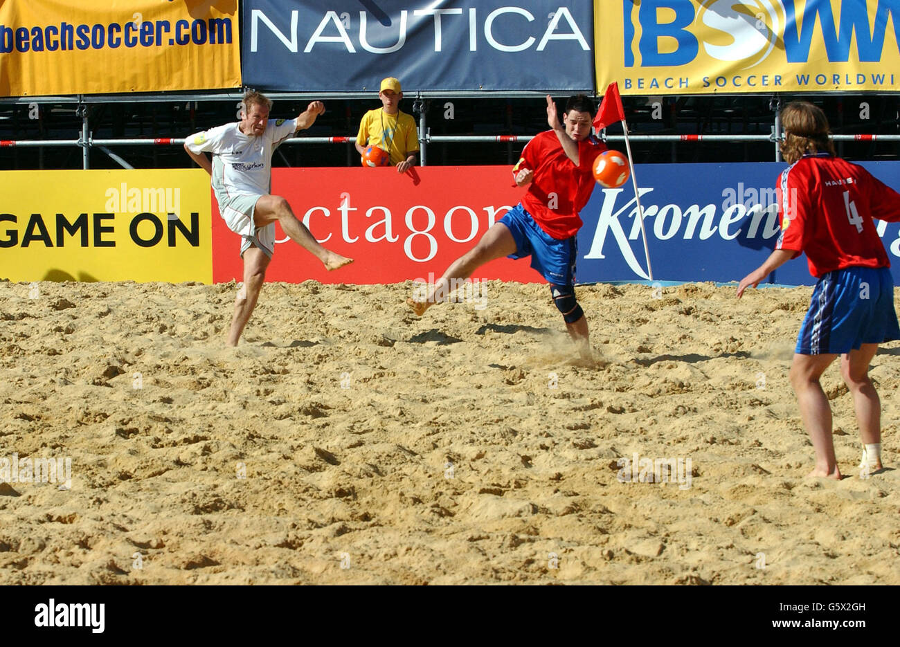 Beach Football Scales Stock Photo - Alamy
