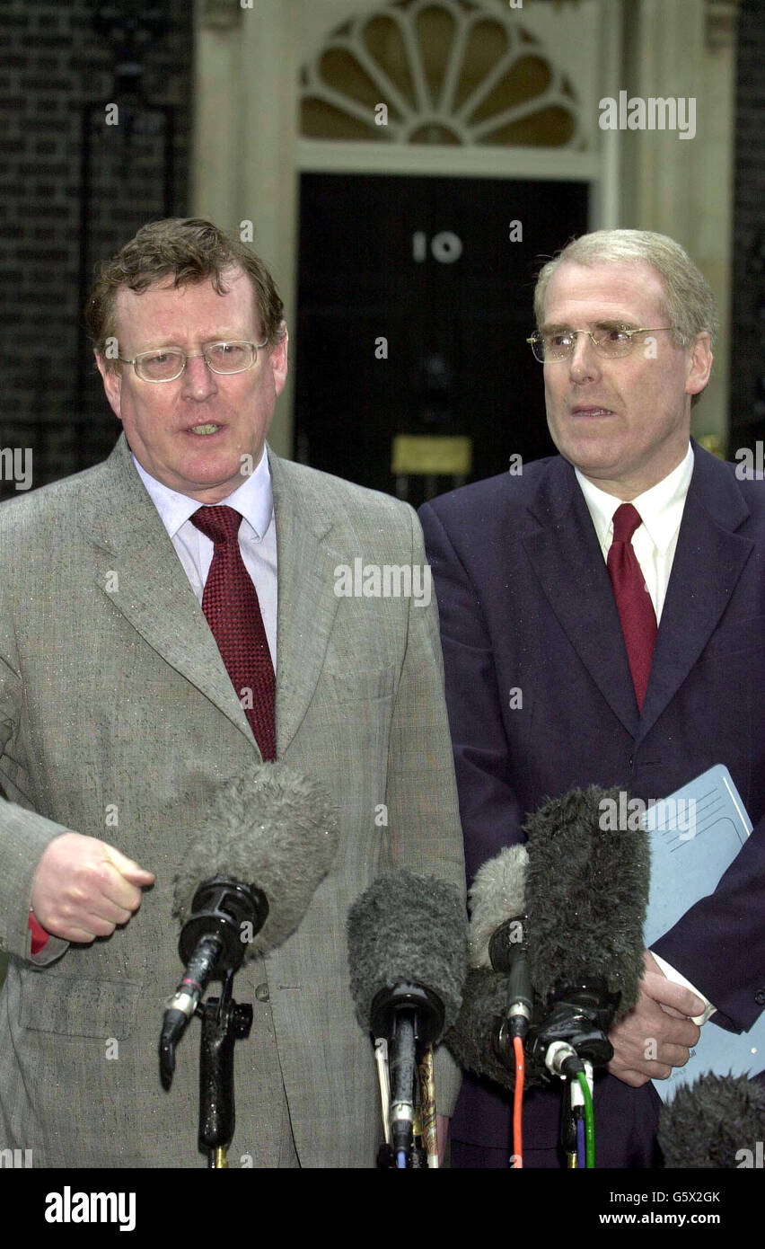 David trimble Downing Street Stock Photo - Alamy