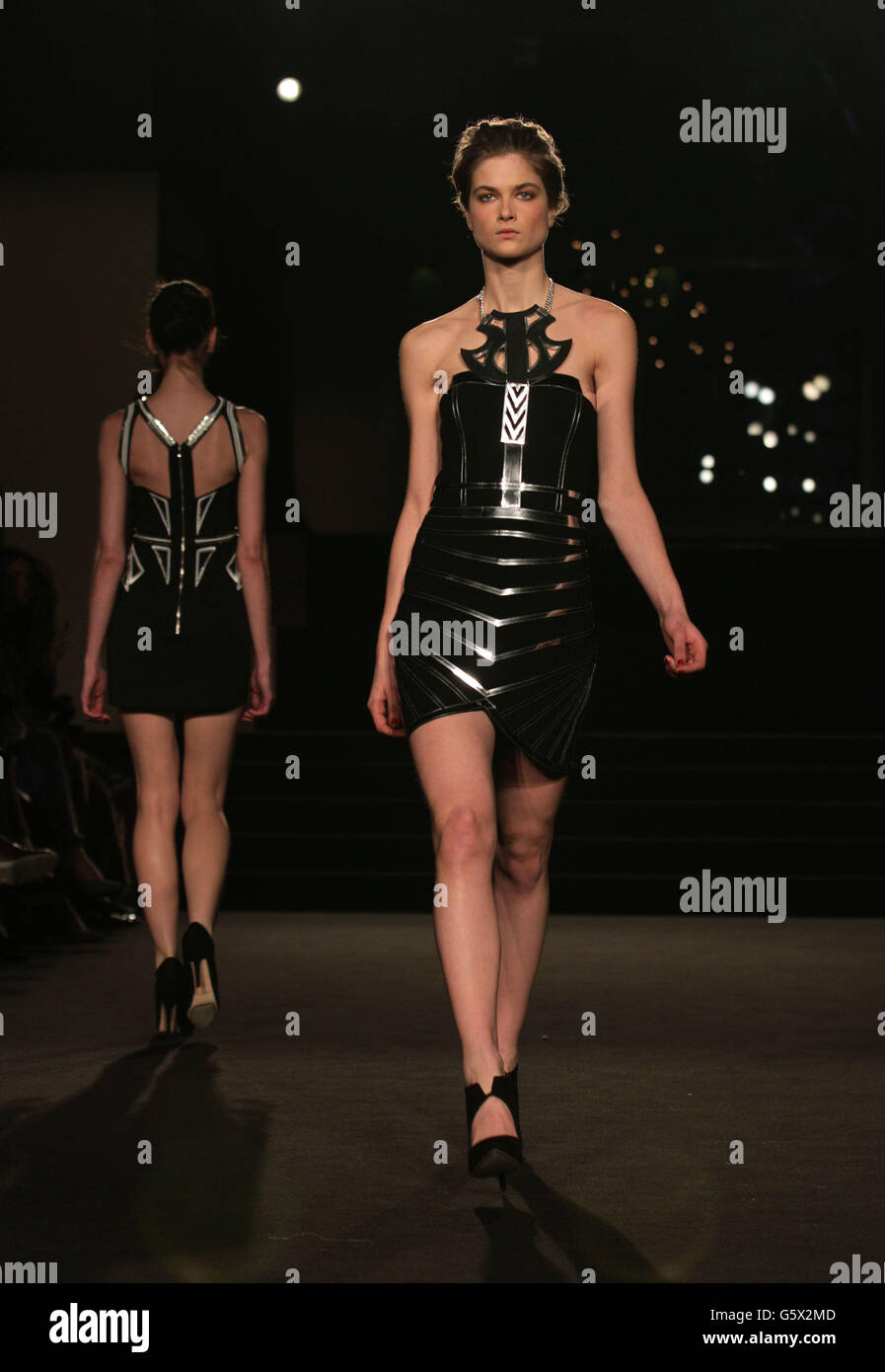 Models on the catwalk during the Sass & Bide catwalk show on day one of ...