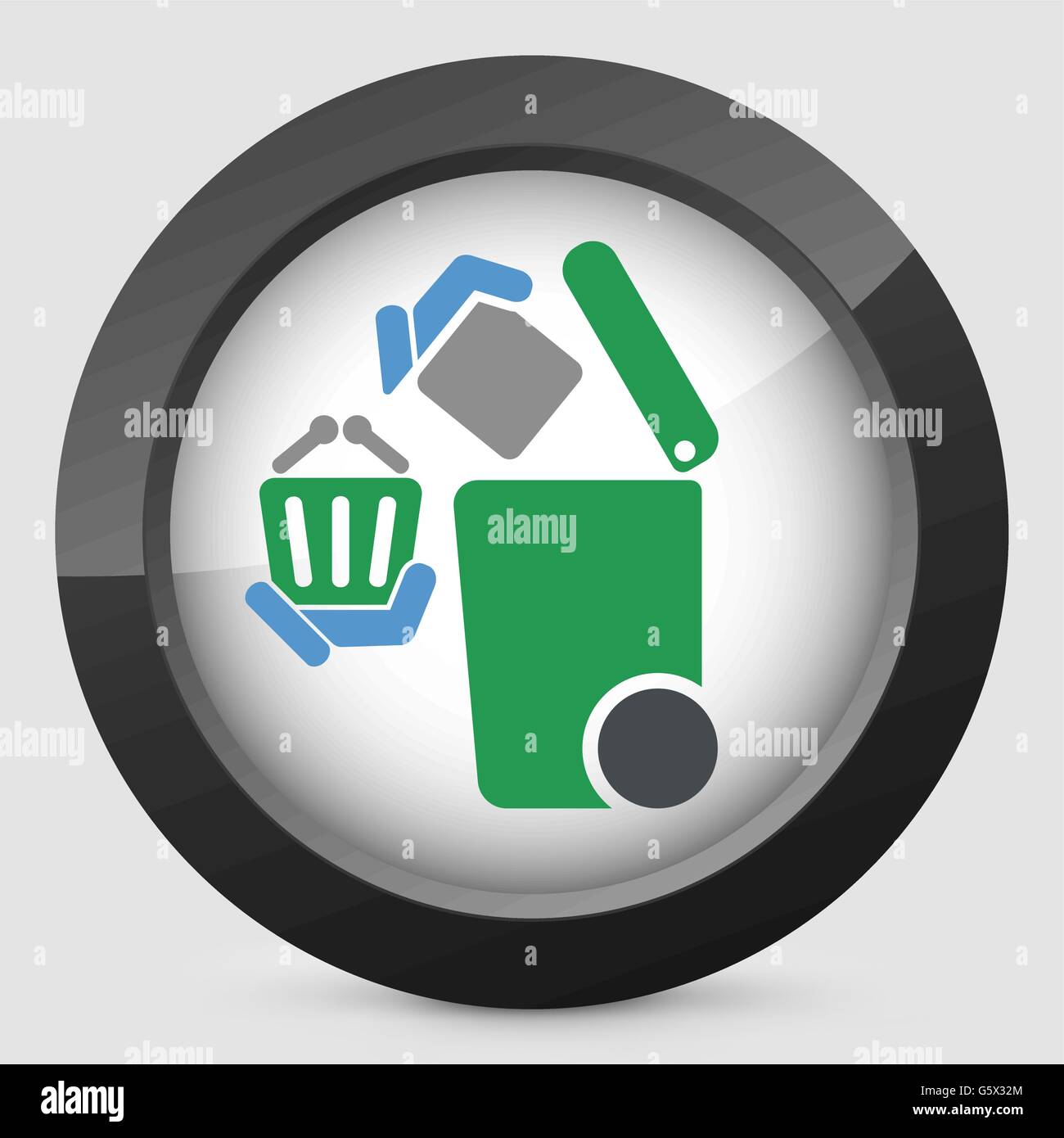 Separate waste collection icon Stock Vector Image & Art - Alamy