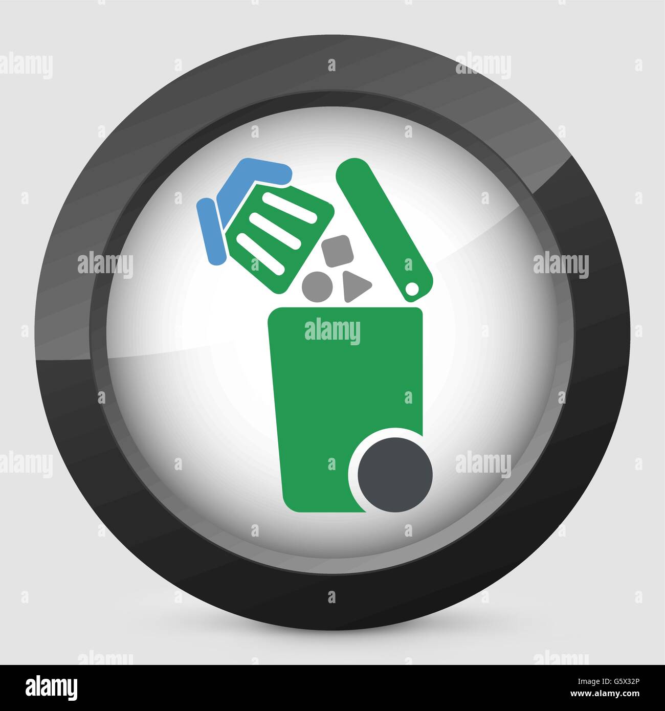 Separate waste collection icon Stock Vector Image & Art - Alamy