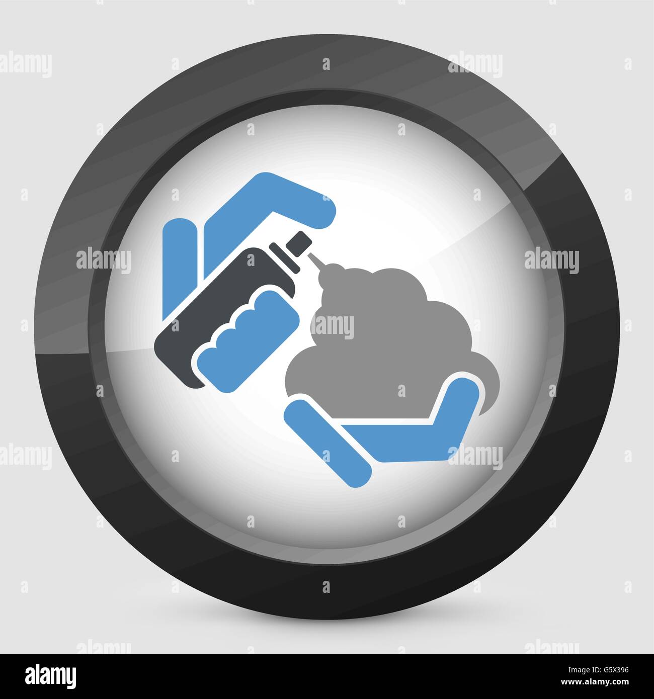 Foam bottle icon Stock Vector Image & Art - Alamy