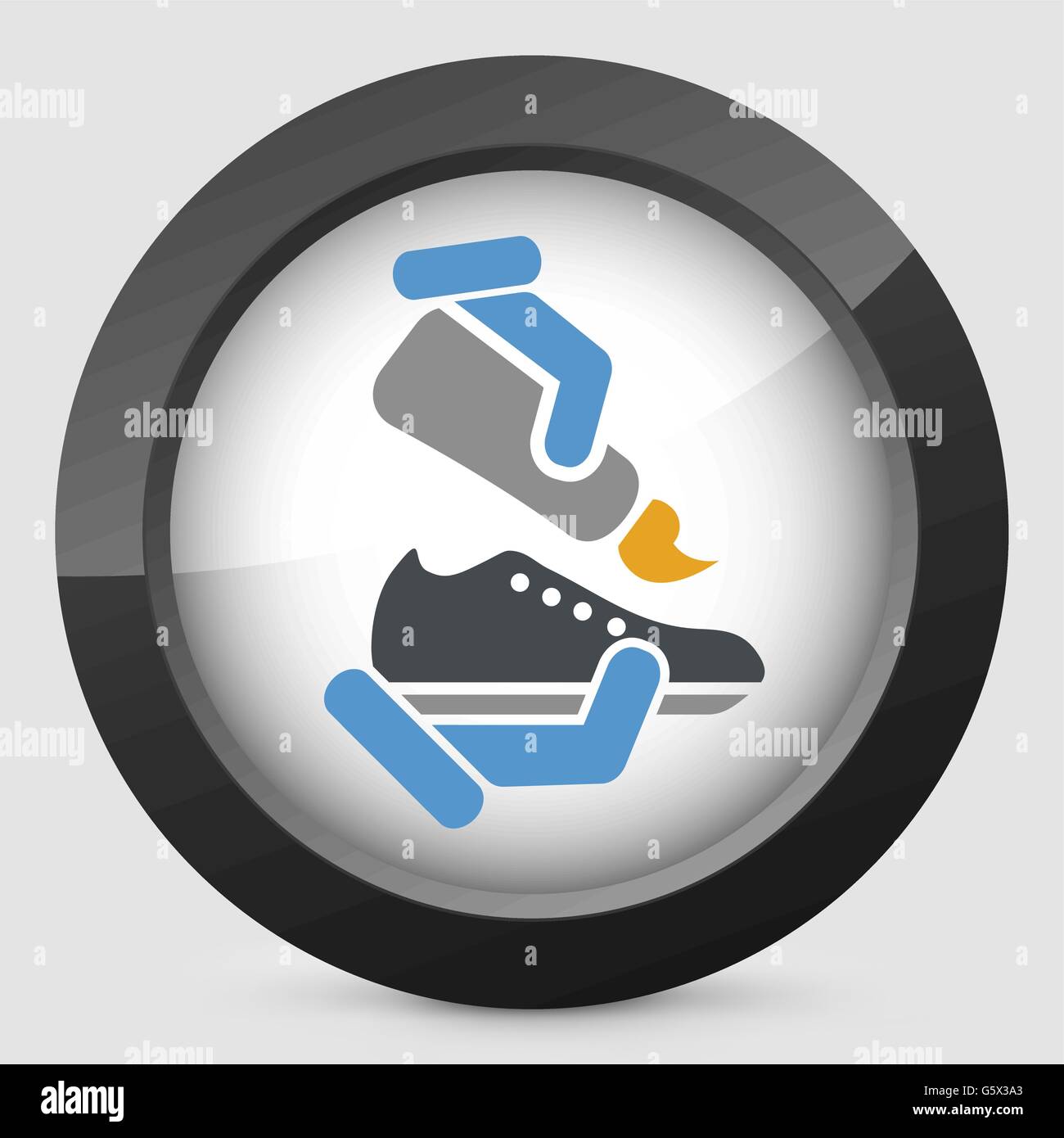 Polishing shoe Stock Vector Images - Alamy