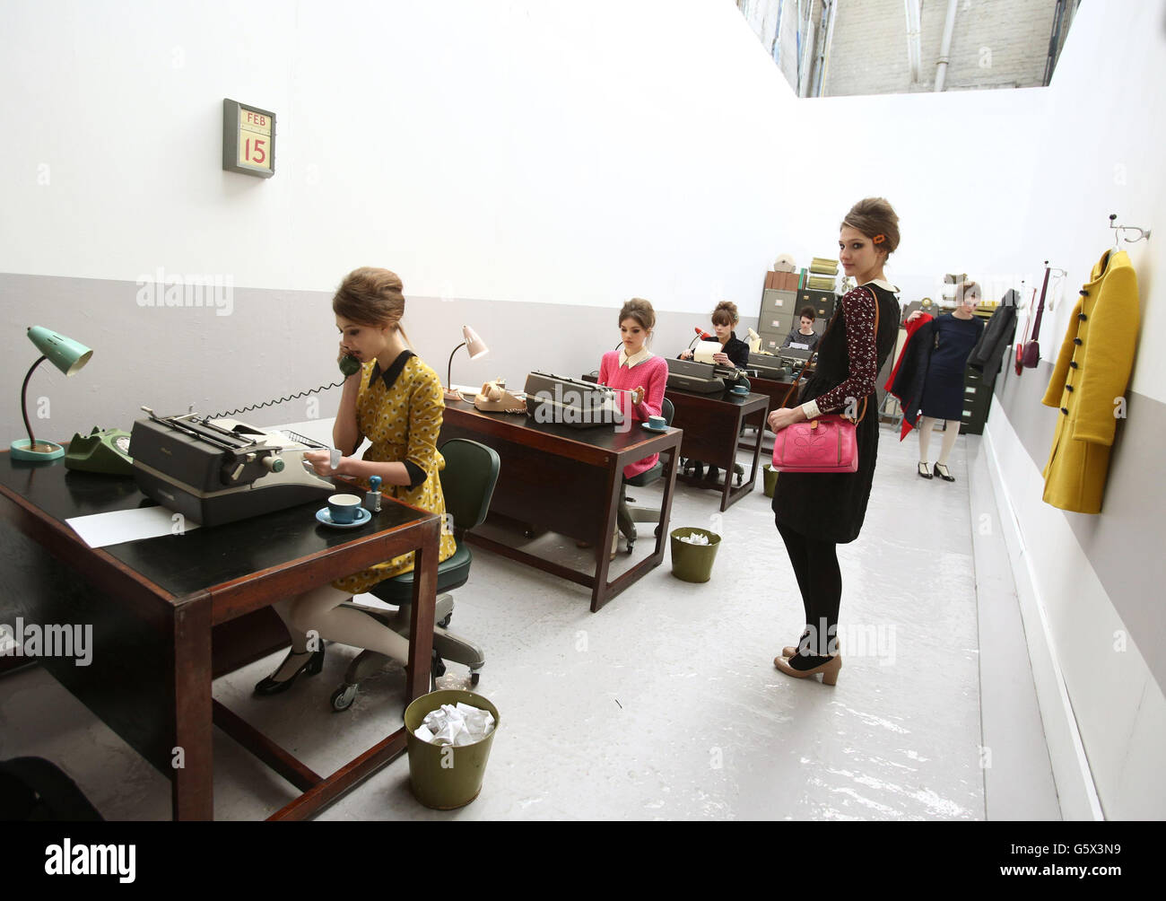 Models during the Orla Kiely Autumn/Winter 2013 London Fashion Week ...