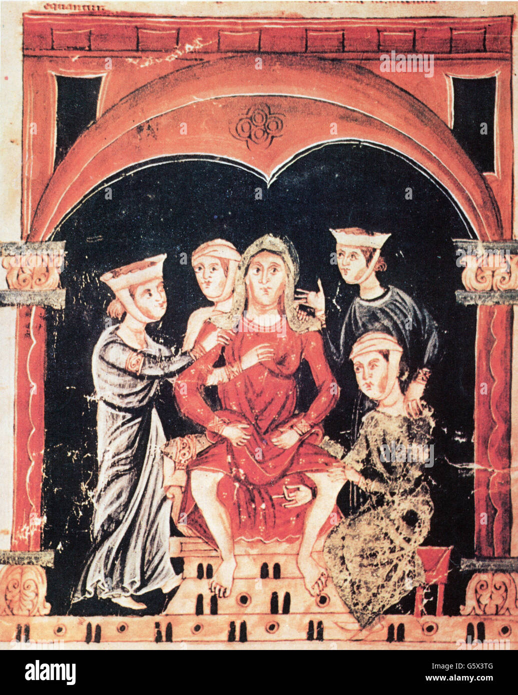 Medieval manuscript woman hi-res stock photography and images - Alamy