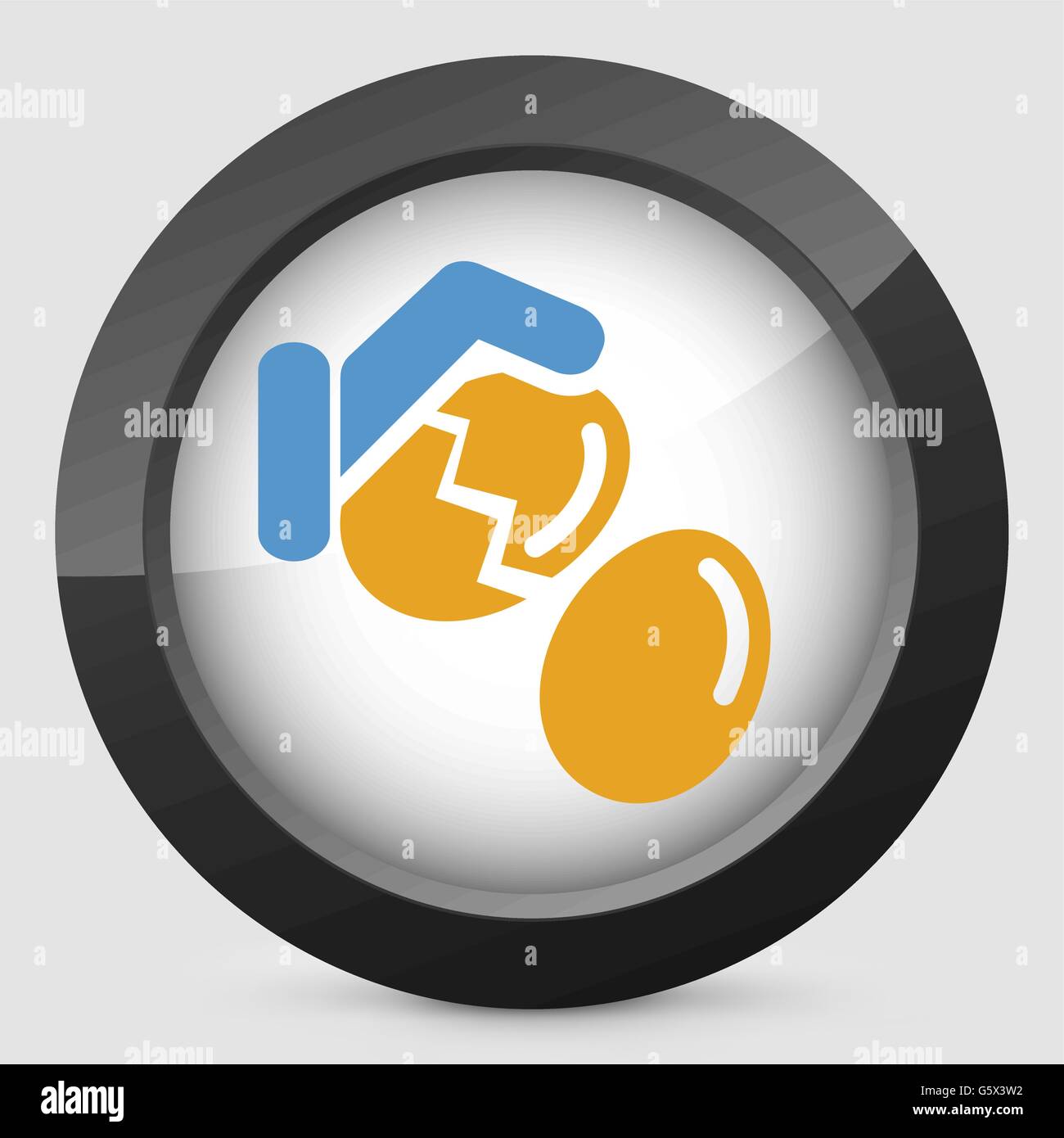 Break eggs Stock Vector Images - Alamy