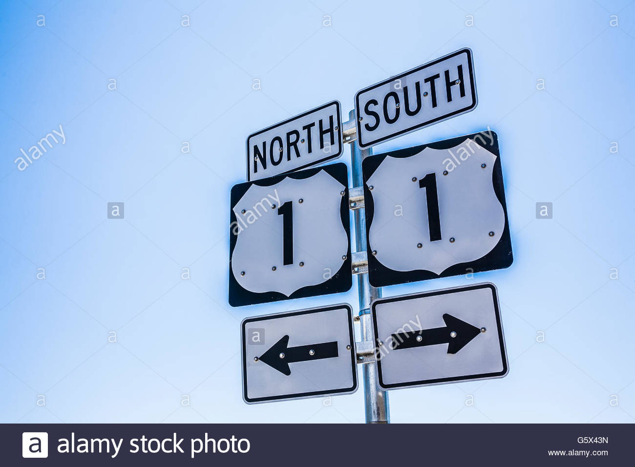 Highway Traffic Signs Arrow Stock Photos & Highway Traffic Signs Arrow ...