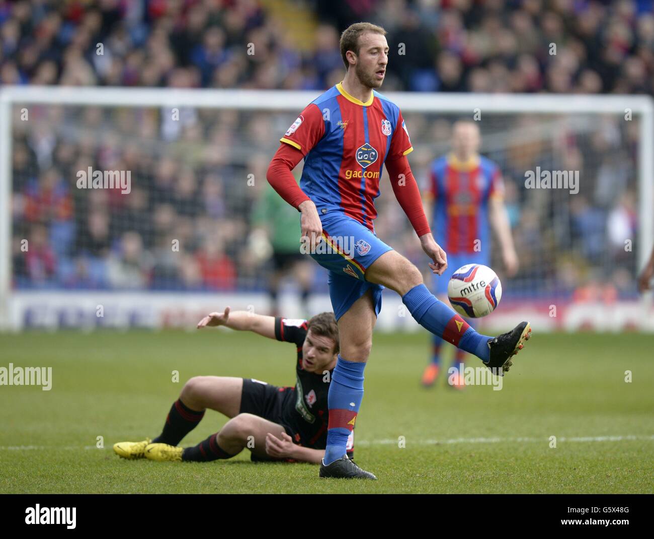 Crystal Palace's Glenn Murray leaves behind Middlesbrough's Andrew ...