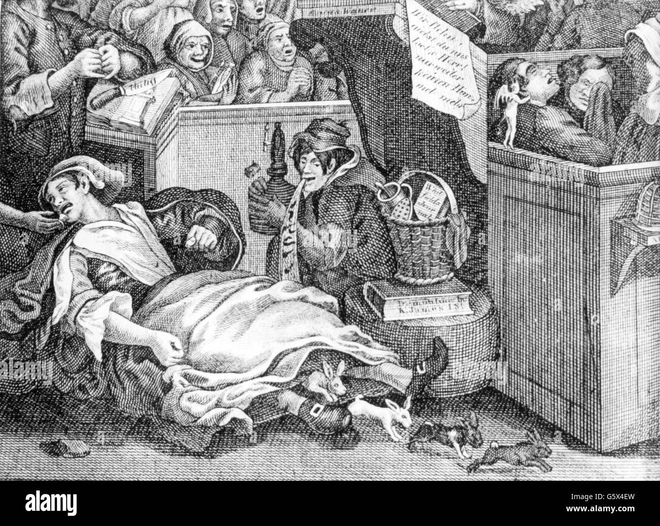 Mary toft birthing rabbits hi-res stock photography and images - Alamy