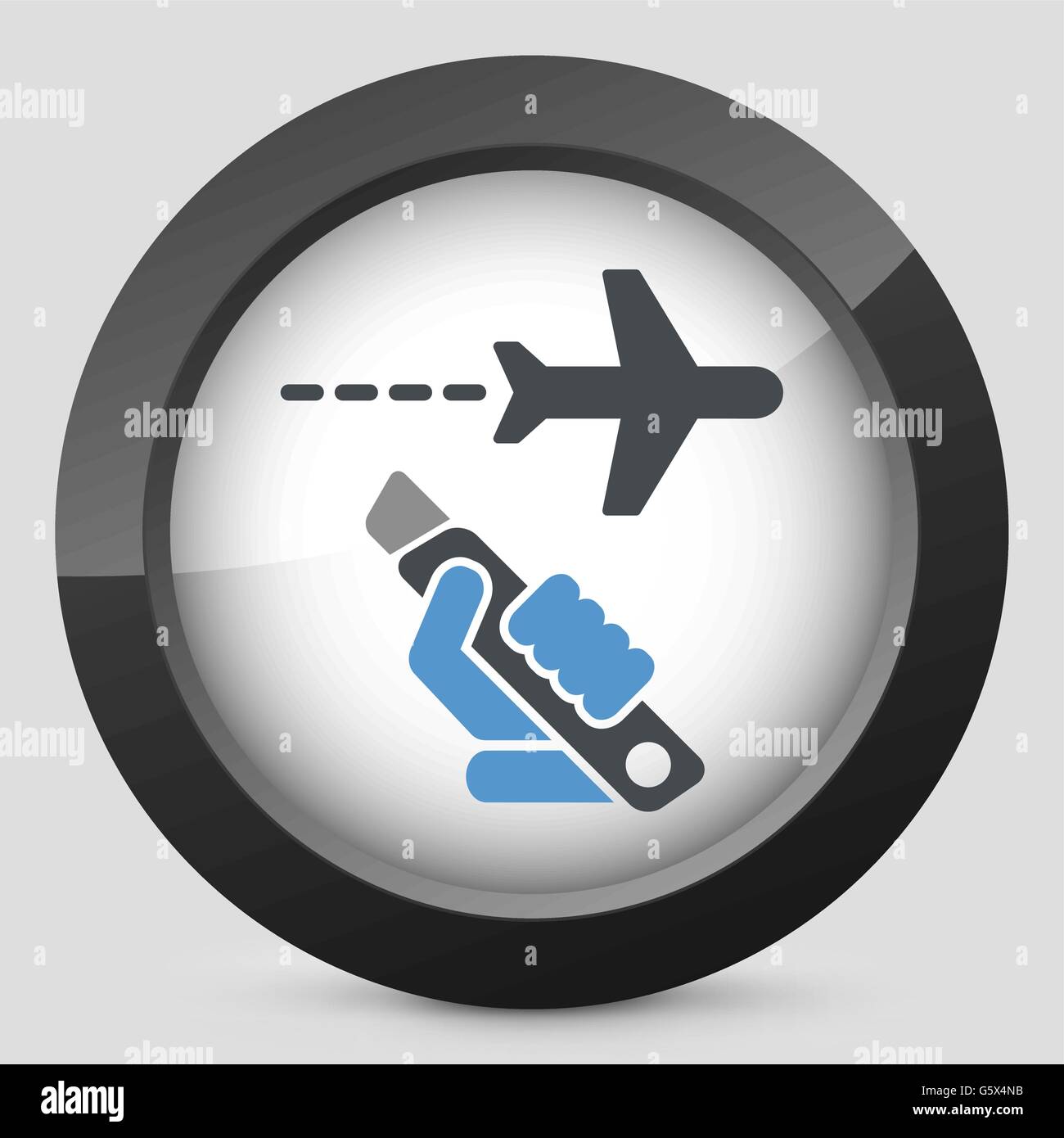 Hijacking airplane Stock Vector Images - Alamy