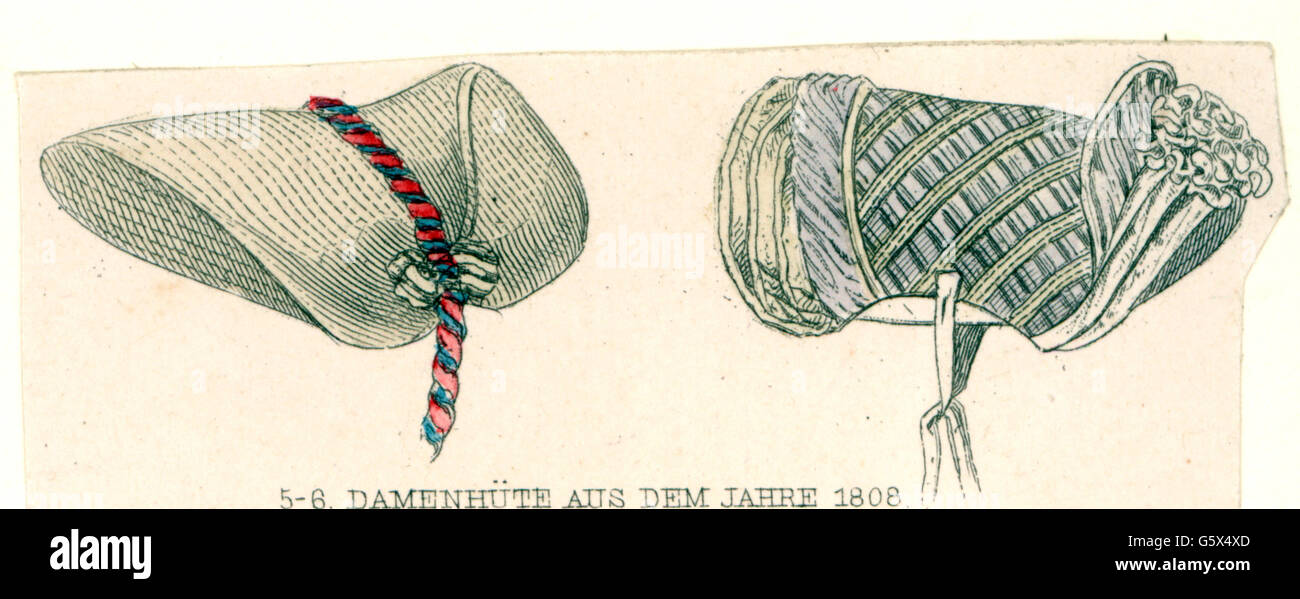 19th century ladies hats hi-res stock photography and images - Alamy