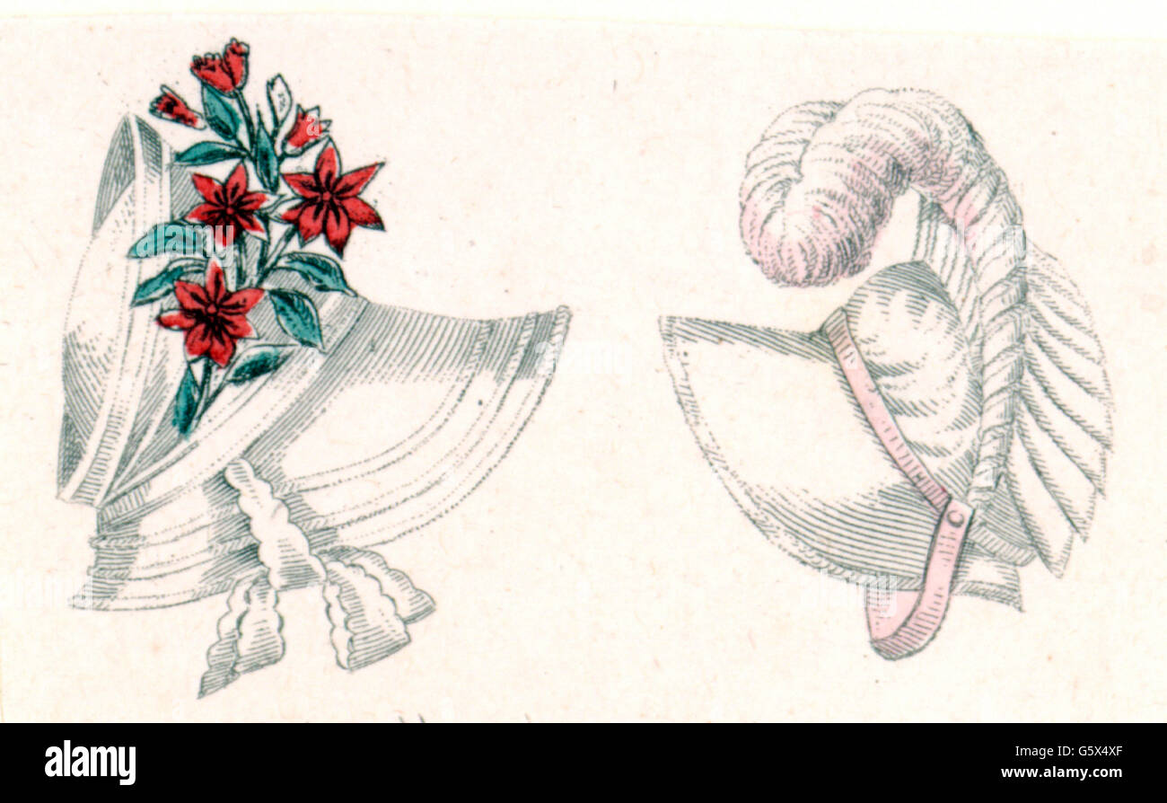 19th century ladies hats hi-res stock photography and images - Alamy