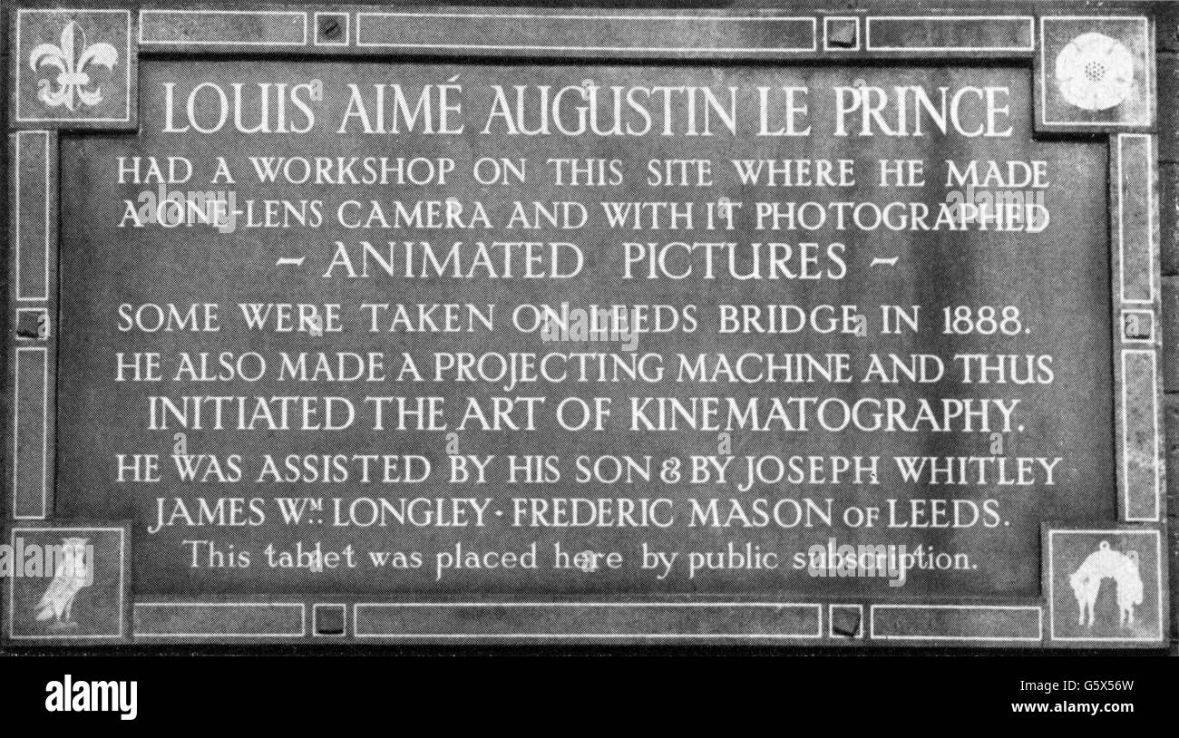 Le Prince, Louis, 28.8.1842 - vanished 16.9.1890, French chemist ...