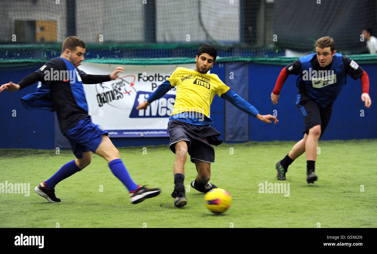 Sport - Street Games Football Pools Fives - Manchester Stock Photo - Alamy