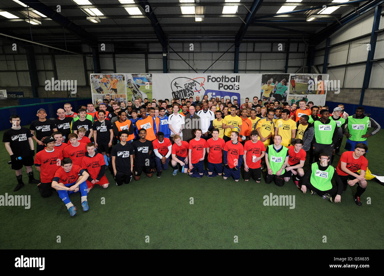 Sport - Street Games Football Pools Fives - Manchester Stock Photo - Alamy