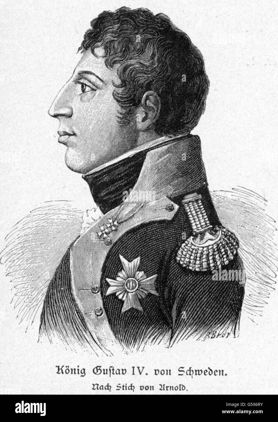 King gustav iv adolf Black and White Stock Photos & Images - Alamy