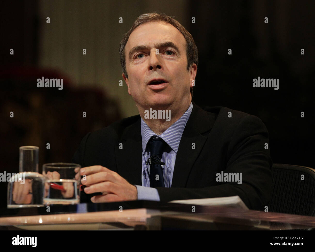 The panel of guests, including Mail on Sunday columnist Peter Hitchens ...