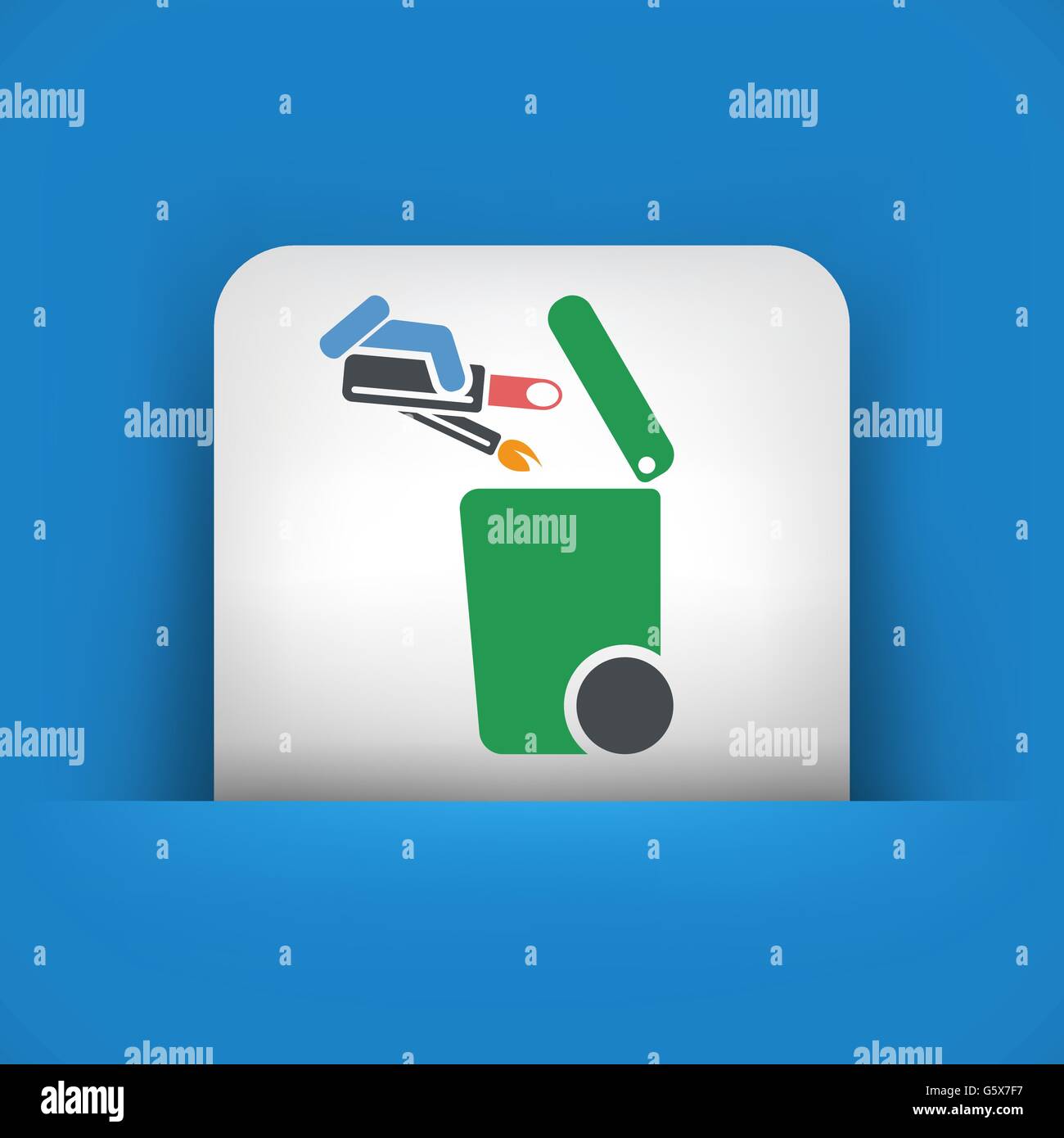Separate waste collection icon Stock Vector Image & Art - Alamy